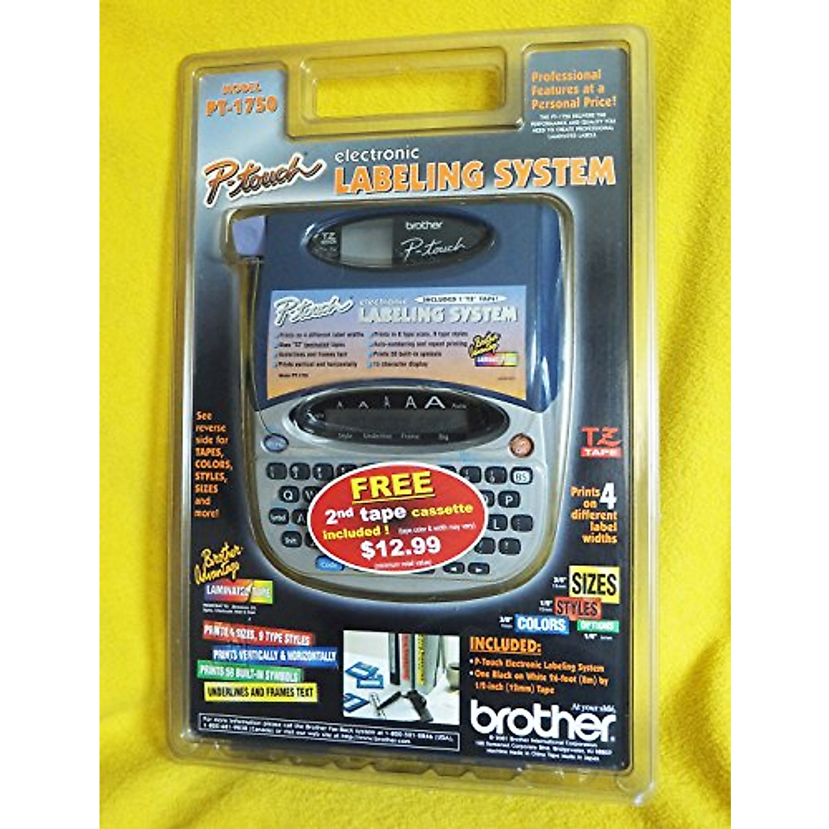 Brother P-Touch PT-1750 Electronic Labeling System