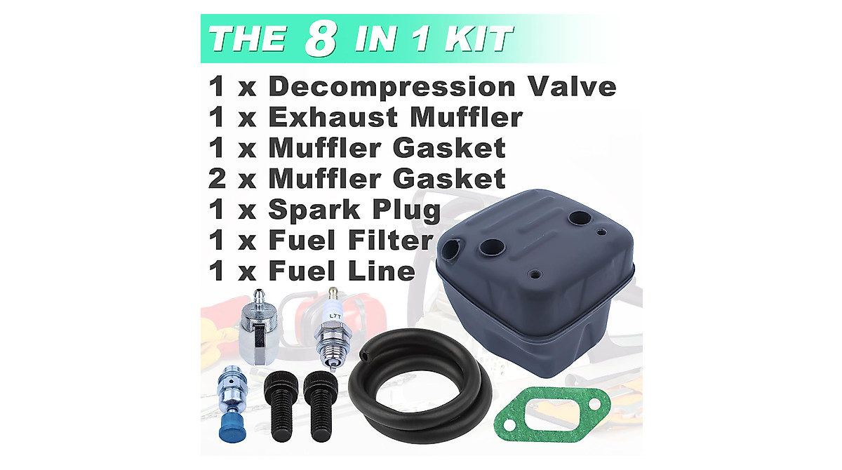 Adefol Chainsaw Muffler Kit for Husqvarna 357 & 359