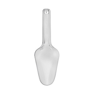 Rubbermaid Commercial Products Plastic Utility Ice Scooper, 6-ounce, Clear, Dishwasher Safe Kitchen Scoop for Weddings/Bar/Ice Bucket/Kitchen/Popcorn