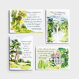 DaySpring - Praying for You - King James Version - Classic Quotes - 4 Design Assortment with Scripture (12 Boxed Cards and Envelopes) (81840)