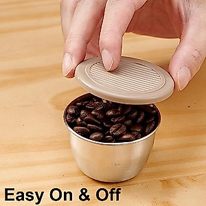 YBOBK HOME 6 Pack Salad Dressing Container To Go, 2.5oz Small Condiment Containers With Silicone Leakproof Lids, Reusable 18/8 Stainless Steel Sauce Container For Bento Lunch Box, Picnic and Travel