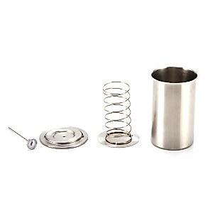 Meat Press Mold for Deli Meats, Press Ham Maker, Stainless Steel Meat Weight Press for Making Ham Deli Meat with Thermometer and Recipes, Seafood Meat Poultry Tools Kitchen Cooking Set for Party