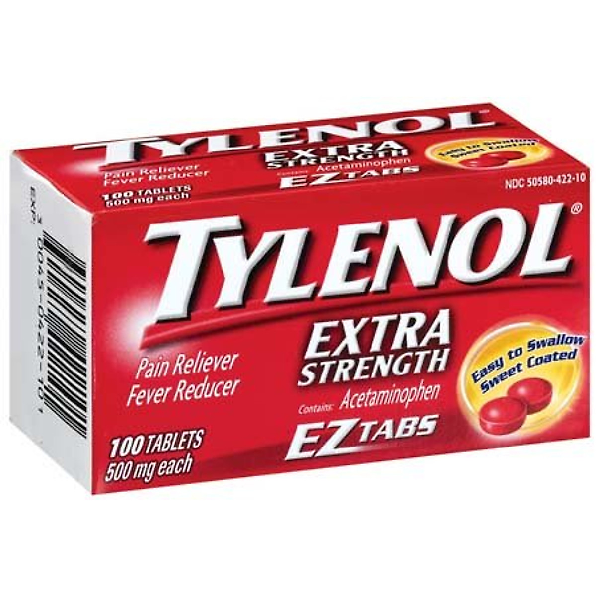 Tylenol Extra Strength EZ Tabs, 100 Count