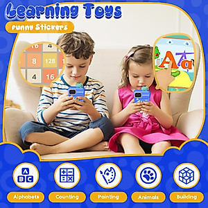 Luyiilo Kids Smart Phone Toys for Boys,Dinosaurs Gift Toys for Boys Ages 3-9 Christmas Birthday Gifts Mini Smart Phone Toys With 2.8" Touchscreen 16 Learning Games Dual Camera Music Player, 8G SD Card