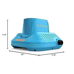 Vidapool Pool Cover Pump Automatic On Off,1/2 HP Submersible Water Pump, 2169GPH Sump Pump Inground/Above Ground with 25 Feet Power Cord for Swimming Pool Draining, Hot Tub, Basement, Window Well