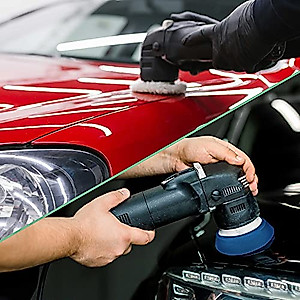 TCP Global 6 Pad Kit of 4" DA Polishing Pads with 5 Smooth Foam & 1 Wool Grip Pads - High Performance Brand - Buff, Polish & Detail Car Auto Paint - Boat Gelcoat, Fiberglass Polisher Pads