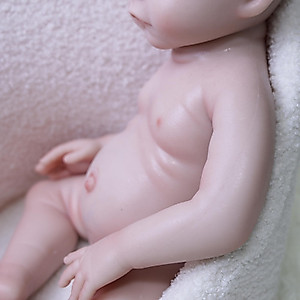 AISITE Drink and Pee Silicone Baby Doll Girl - 18 Inch Realistic Reborn Baby Dolls, Christmas&Birthday Gifts, Suitable for 3+