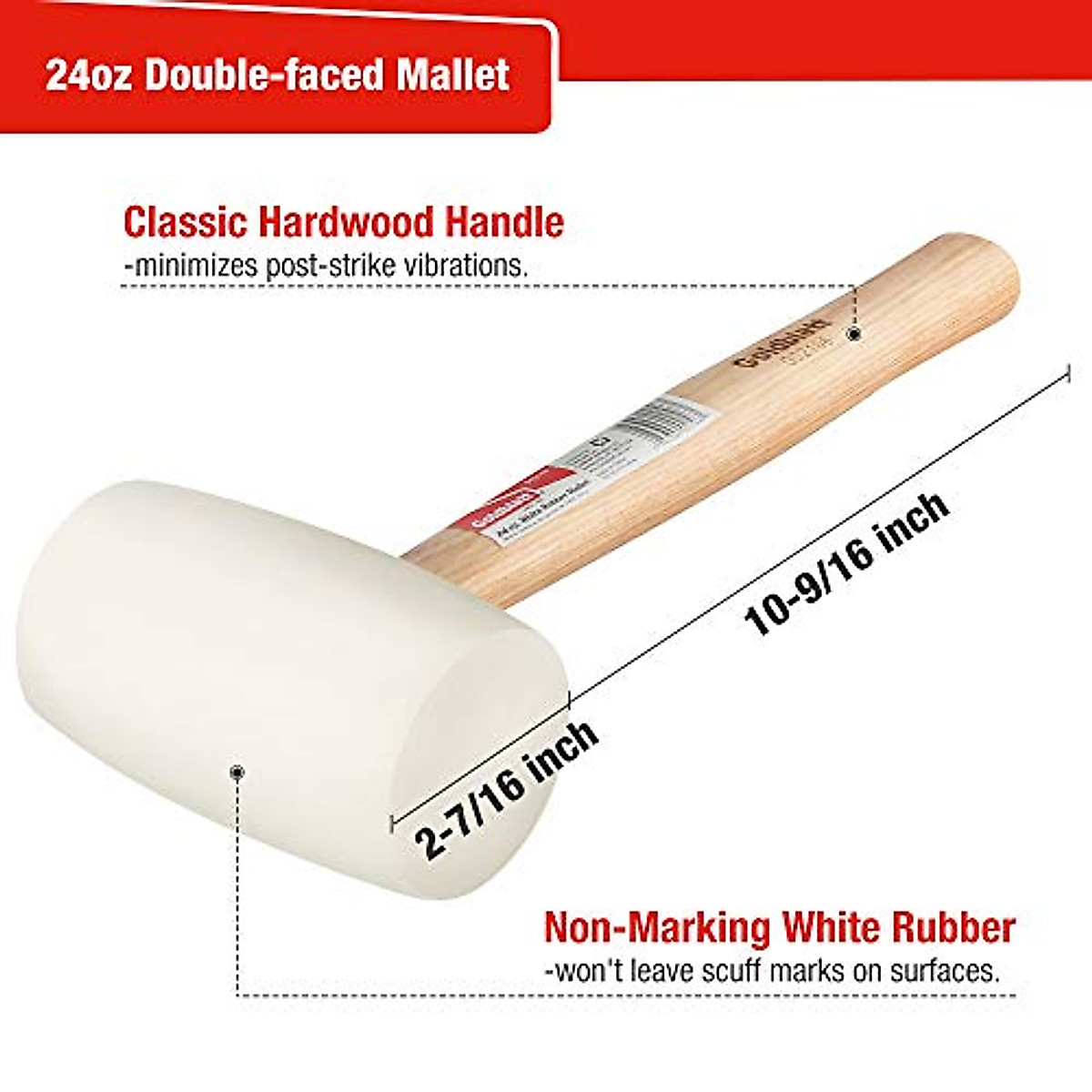 Goldblatt Laminate Wood Flooring Installation Kit with 100 Spacers, Tapping Block, Heavy Duty Pull Bar, White Double-Faced Mallet and Protective Knee Pads