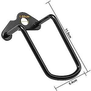 Set of 2 Rear Derailleur Protectors Bicycle Rear Derailleur Protection Bar Iron Protective Films for Bicycle Mountain Bikes Road Bikes Folding Bikes Black