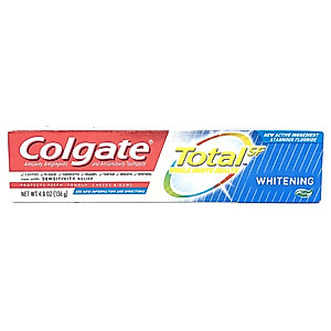 Colgate Total Whitening Toothpaste Gel, 4.8 oz. (Pack of 3)