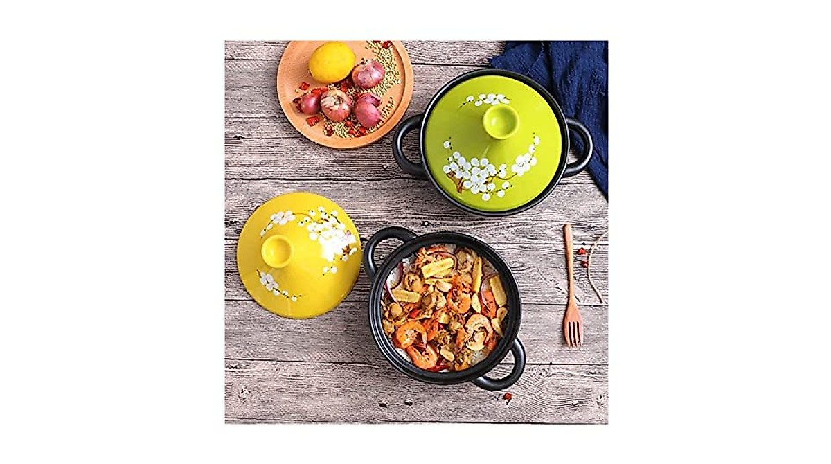 Cooking Tagine Pot 20cm - Non-Stick, Heat-Resistant Casserole for Slow ...