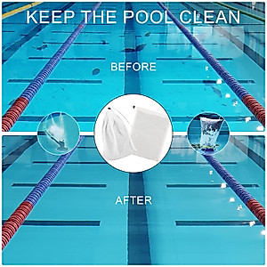 LUTER 12 x 9 Inch Pool Vacuum Mesh Bag, 6pcs Fine Mesh Replacement Bag Pool Cleaner Leaf Bag Pool Cleaner Mesh Net for Pool Vacuum Aquariums Ponds