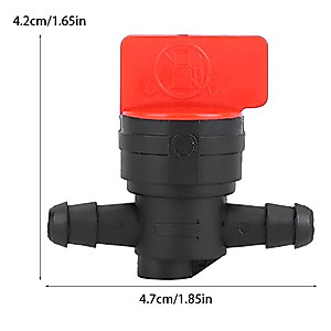 5pcs 1/4" Lawnmower Fuel Gas Tank Shut Off Valve Cut-Off Switch Garden Brush Cutter Lawnmower Replacement Part