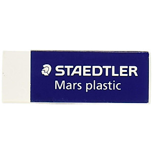 Staedtler Mars Latex-Free Eraser, White, 1 Pack (STD52650)