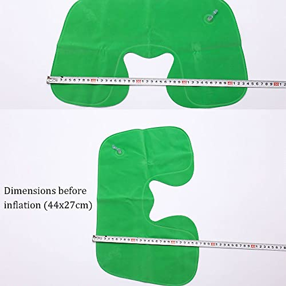 okdeals Inflatable U Shape Neck New Airplane Driving Nap Support Head Rest Travel Pillow Multicolor Portable Office Air Cushion(1,Wine red)