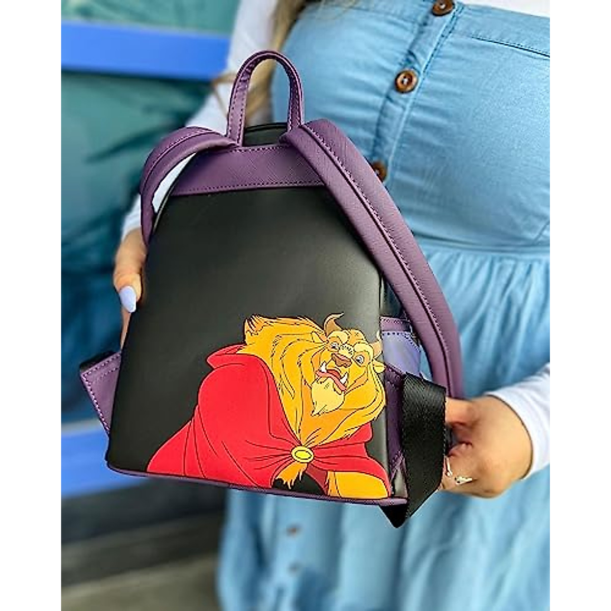 Loungefly Beauty and the Beast Belle Enchanted Rose Mini Backpack Toyz N Fun Exclusive