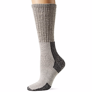 Thorlos Unisex KLT Hiking Thick Padded Crew Sock, Grey, XLarge