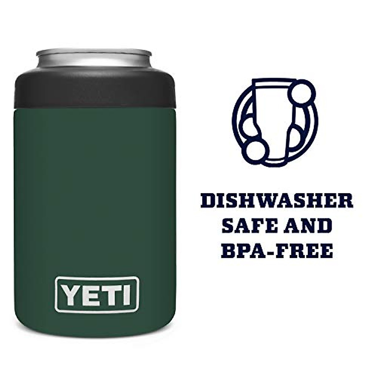 YETI Rambler 12 oz. Colster Can Insulator for Standard Size Cans, Northwoods Green