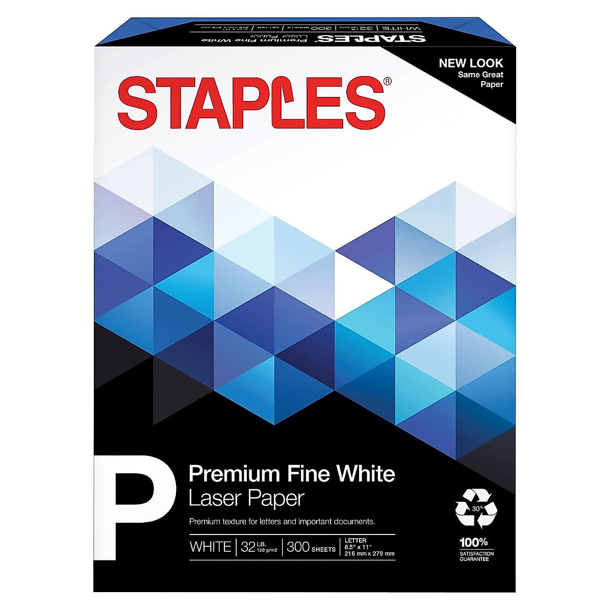Staples 25% Cotton Fine Laser Paper, White