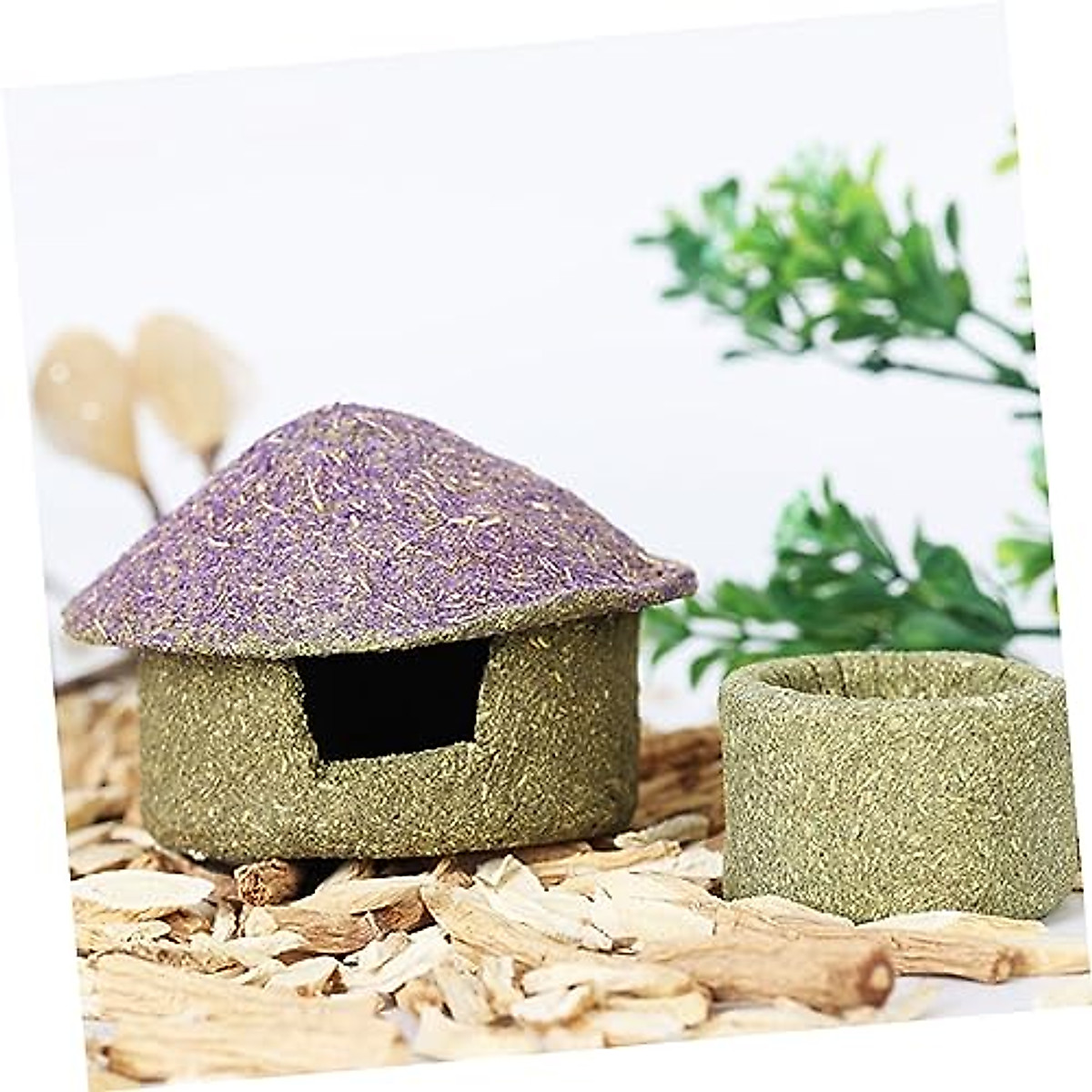 balacoo 1 Set Guinea Pig Accessories Toys Guinea Pig Treats Rat Supplies Chinchilla House Hedgehog Accessories Hideout for Small Animal Hedgehog Supplies Hamster pet House Timothy Grass
