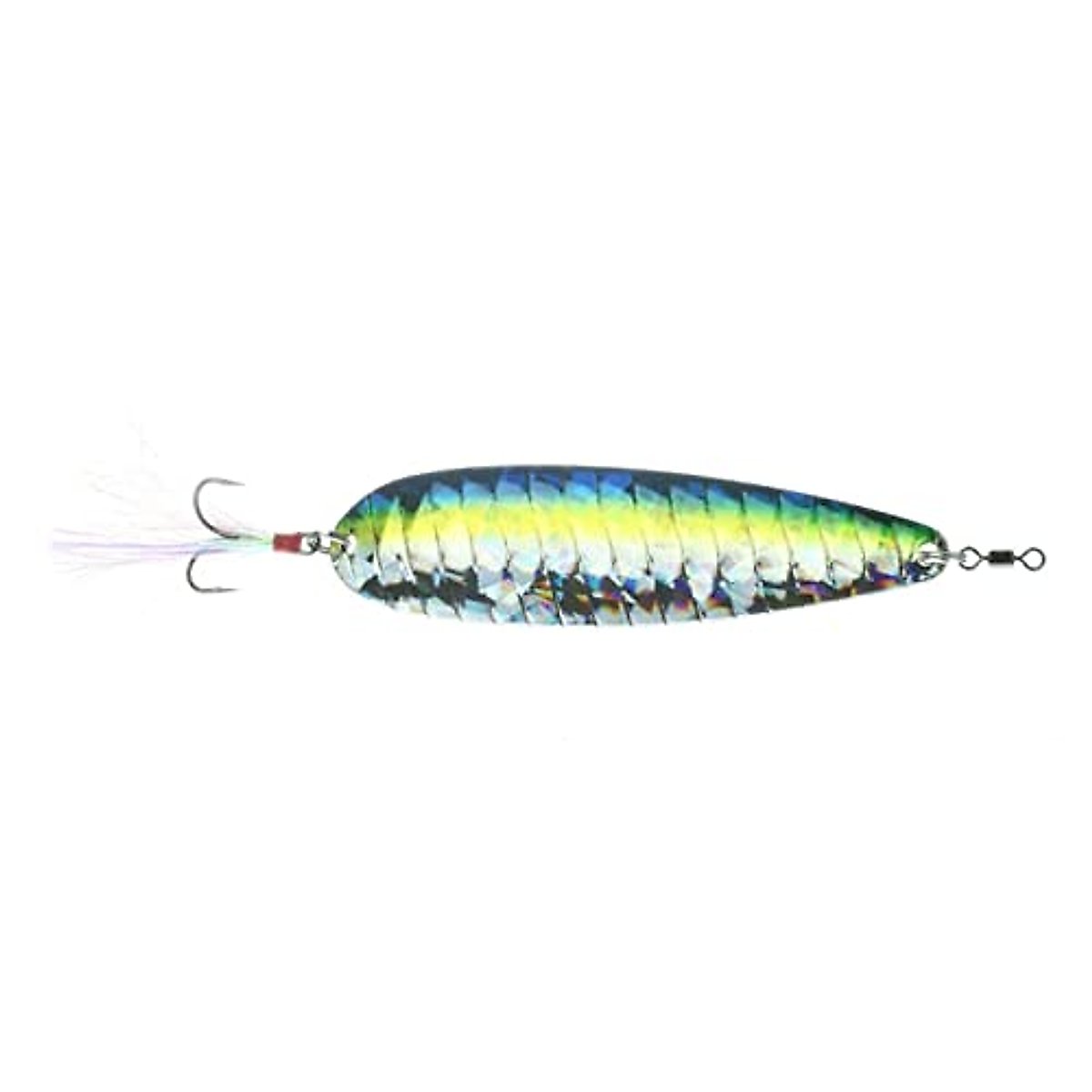 Nichols Lures 4FS16-34 4" Lake Fork Flutter Spoon, Snow, 3/4oz, Multi, One Size