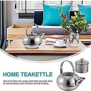 Kettle Stovetop Whistling Tea Kettle Thicken Stainless Steel Tea Kettle Teakettle Portable Teapot with Filter Screen for Kitchen Tea Kettle Stovetop Teapot