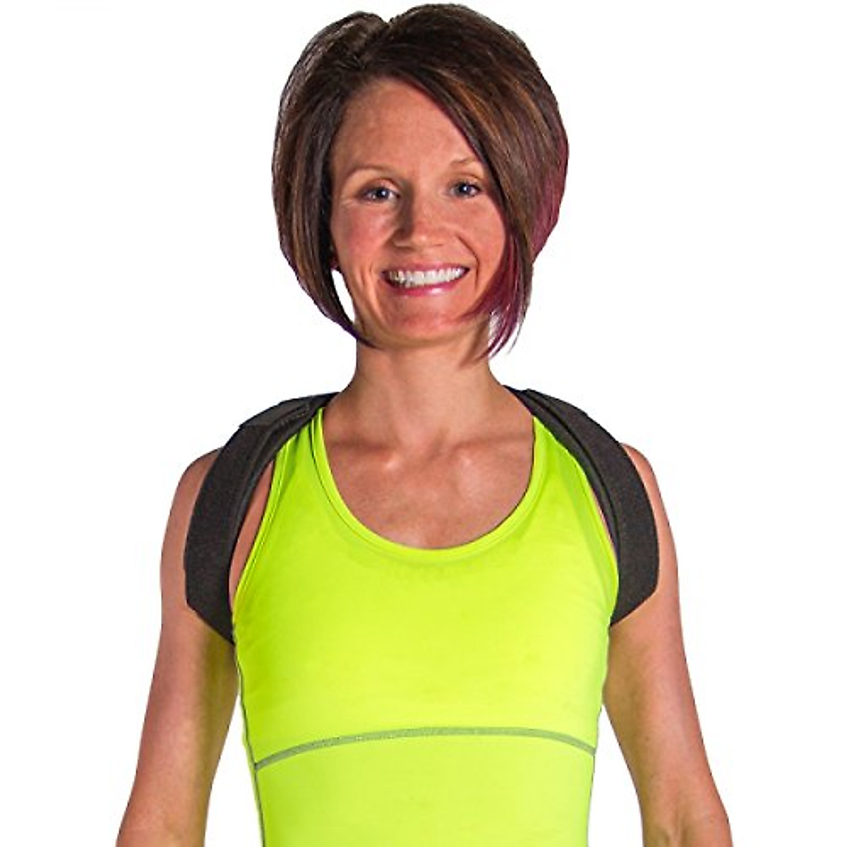 BraceAbility Posture Corrector Brace | Upper Back Straightener to Fix Hunched, Rounded or Stooped Shoulders, Forward Head and Neck Posture Improvement at Home or Work (Small)