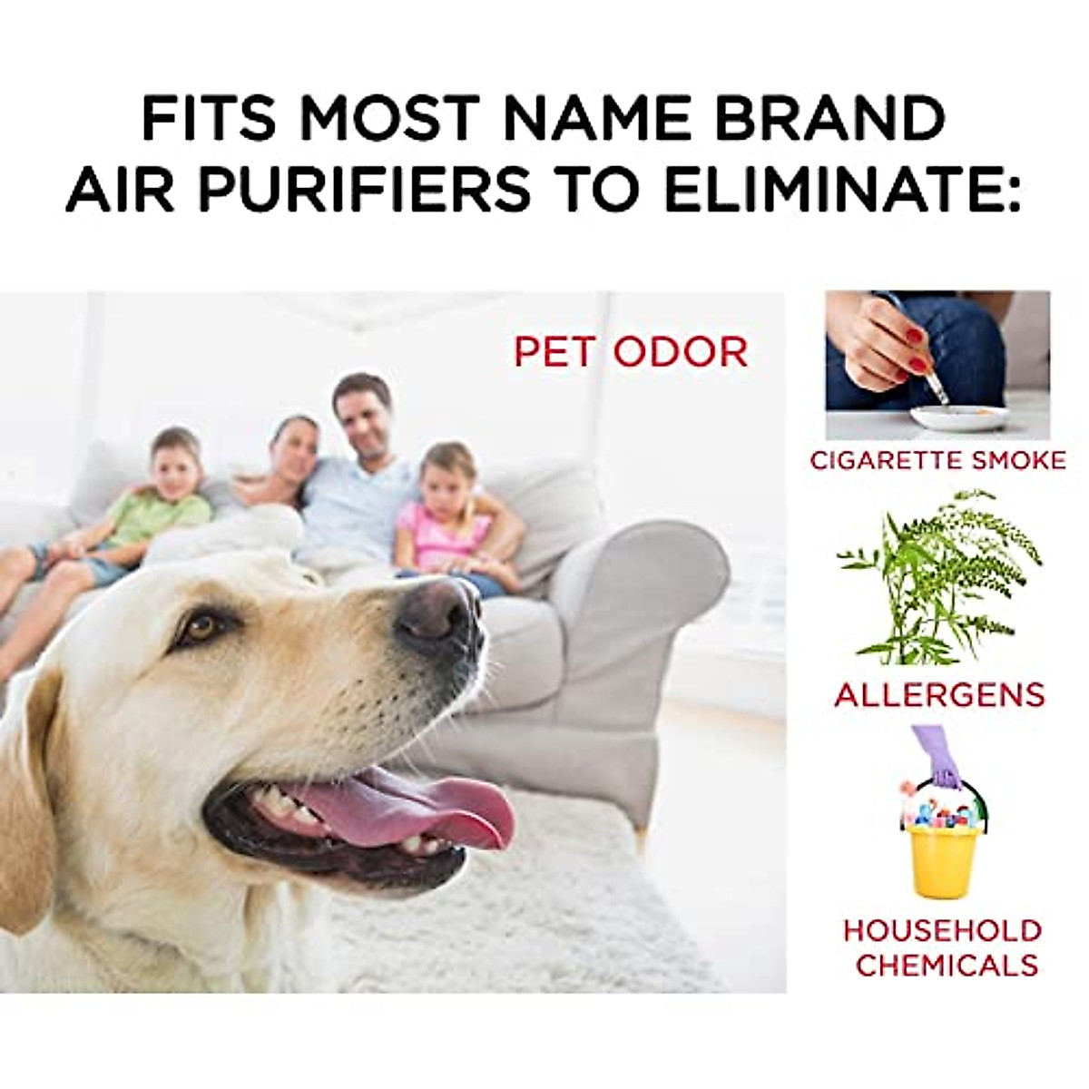 Cut to Fit Carbon Pad Pre Filter Roll for Air Conditioner / Purifiers Furnace Filters Trash Cans (1)