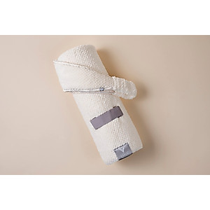 VOLO Salt White Hero Hair Towel + Facial Spa Headband for Women | Wrap Towel + Headband For Washing Face & Makeup | Ultra-Soft, Fast Drying, Anti-Frizz Nanoweave Fabric | Reusable Package | Microfiber