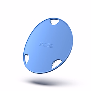 Boie USA Flat Body Scrubber - Soft Silicone-Like Exfoliating Shower Scrubber & Body Cleansing Brush - Stick-to-Wall Loofah Replacement - Antimicrobial Body Exfoliator for All Skin Types - Blue