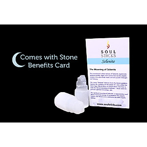 Selenite Crystal Tower for Reiki, Healing, and Energy Charging | Made in Morocco | Selenite Iceberg Charging Towers Crystal Skyscraper (2 Inch)