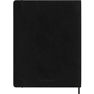 Moleskine Classic Notebook, Soft Cover, XXL (8.5" x 11") Ruled/Lined, Black, 192 Pages