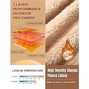 Flygo Men's Winter Warm Outdoor Padded Puffer Vest Thick Fleece Lined Sleeveless Jacket (Blue 2XL)