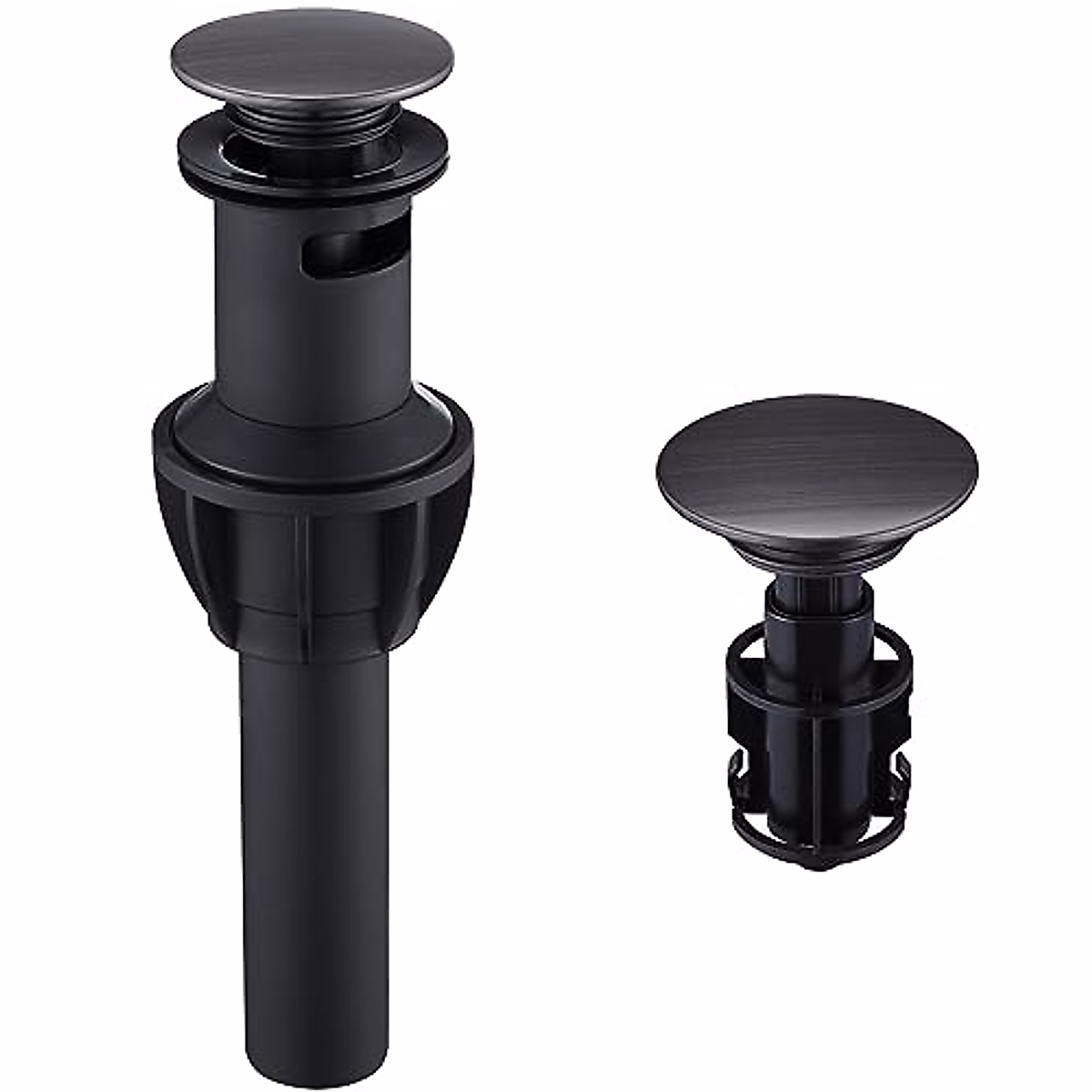 Bathroom Sink Drain, Pop Up Drain Stopper with Overflow, Lavatory Vanity Vessel Sink Drain Assembly, Oil Rubbed Bronze