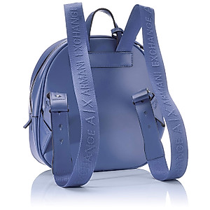 A|X Armani Exchange Small Logo All Over Debossed Backpack, Denim-Denim