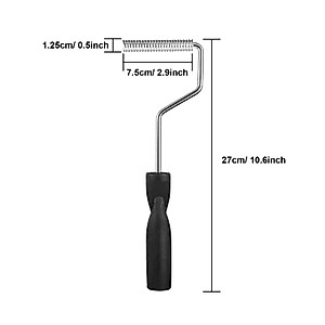 Bubble Paddle Tool Fiberglass Laminating Bubble Roller Aluminum Head for Mold Resin Composite (3 Inch)