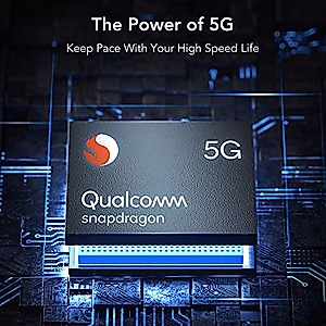 TCL 20 Pro 5G Unlocked Android Smartphone, 6GB+256GB, 4500mAh, Marine Blue & TCL MOVEAUDIO S600 True Wireless Earbuds, 32Hrs Playtime, Water Resistance,Grey