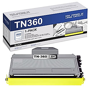 EDH Compatible TN360 TN-360 Toner Cartridge Replacement for Brother High Yield Compatible with DCP-7030 7045N 7040 MFC-7040 7320 7345DN 7440 7840W HL-2150N 2170 TR62170W 2170W Printer (1 Pack, Black)