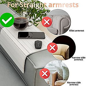 BBLFH Sofa Arm Tray Table Flexible Sofa Couch arm Table (Size 16.5"x13.4"x0.3" Thick)