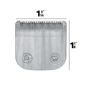 Wall Replacement Detachable Standard Stainless Steel Blade Cutter Head for Wahl All in One Lithium Ion Trimmer 59300 9818 9864 9888 9854 9860 with Bonus 3 Piece Beard Stubble Combs Guards