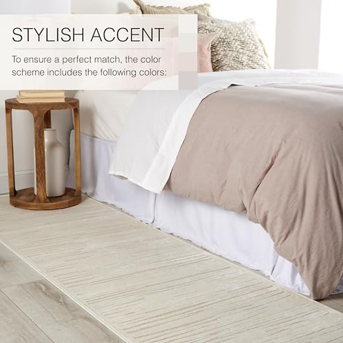 Jaipur Living Soft 8x8 Square Area Rug, Abstract, White/Ivory