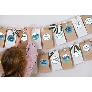 80 Pieces Cute Blue Whale Ocean Thank You Stickers, Baby Shower Birthday Party Decorate Ocean Theme Round Party Gift Wrap Bag Label Decorations, 4 Design Stickers