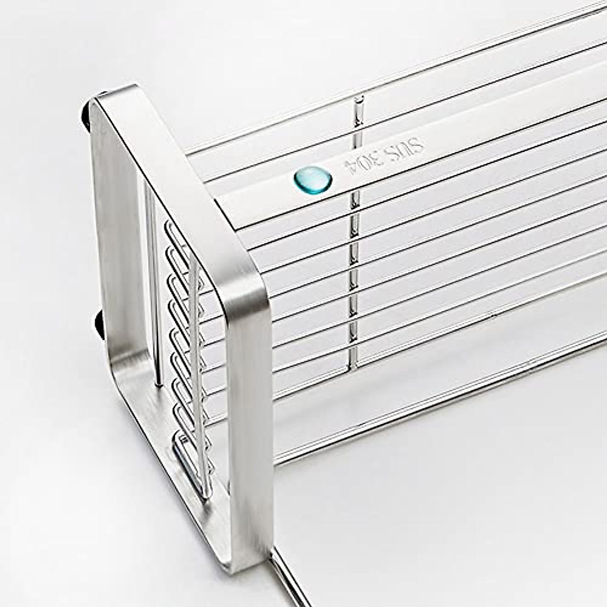 Sponge Holder - Kitchen Sink Organizer - Sink Caddy - Sink Tray - SUS304 Stainless Steel Soap Holder,9.45 x5.15 x8.1 inches,Large Size