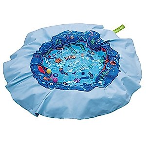 EverEarth E Lite Waterproof Beach Blanket & Kiddie Pool, Blue