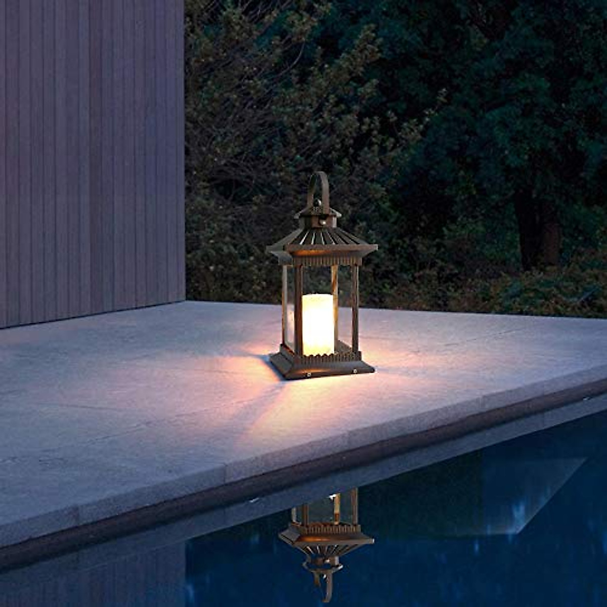 ZZYJYALG European Minimalist Modern Column Lamp Pillar Light Lawn Light Outdoor Waterproof Pillar Light Garden View Light Outdoor Street Post Light Home Villa Garden Light Street Lamp Lantern Floor La