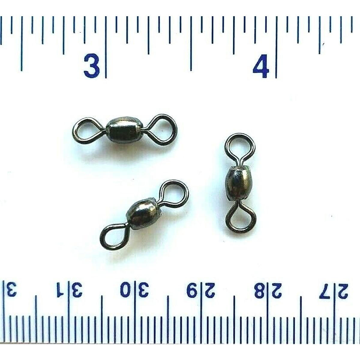 100 Gerry's Tackle Black Crane Fishing Swivels Size 4 (80 lbs. Test)