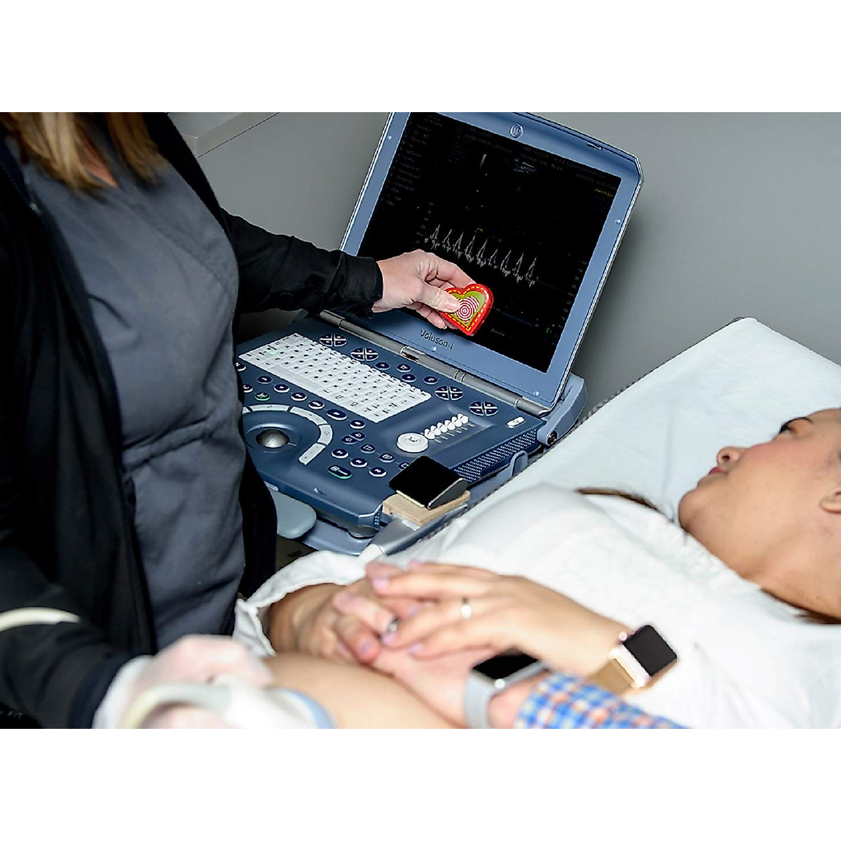 My Baby's Heartbeat Bear Recordable Stuffed Animals 20 sec Heart Voice Recorder for Ultrasounds and Sweet Messages Playback, Perfect Gender Reveal for Moms to Be, Cocoa Bear