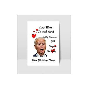 Very Funny "Joe Biden" Inspired Birthday Card For Everyone, Card With Envelope, Joe Biden Happy Birthday