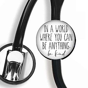 in A World Stethoscope Tag,Steth ID Tag,Nurse Badge