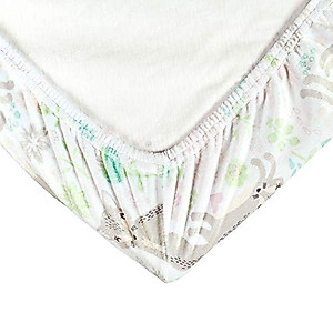 Lush Decor Baby Pixie Fox Geo Micro Mink 2 Pack Changing Pad Cover, Multicolored